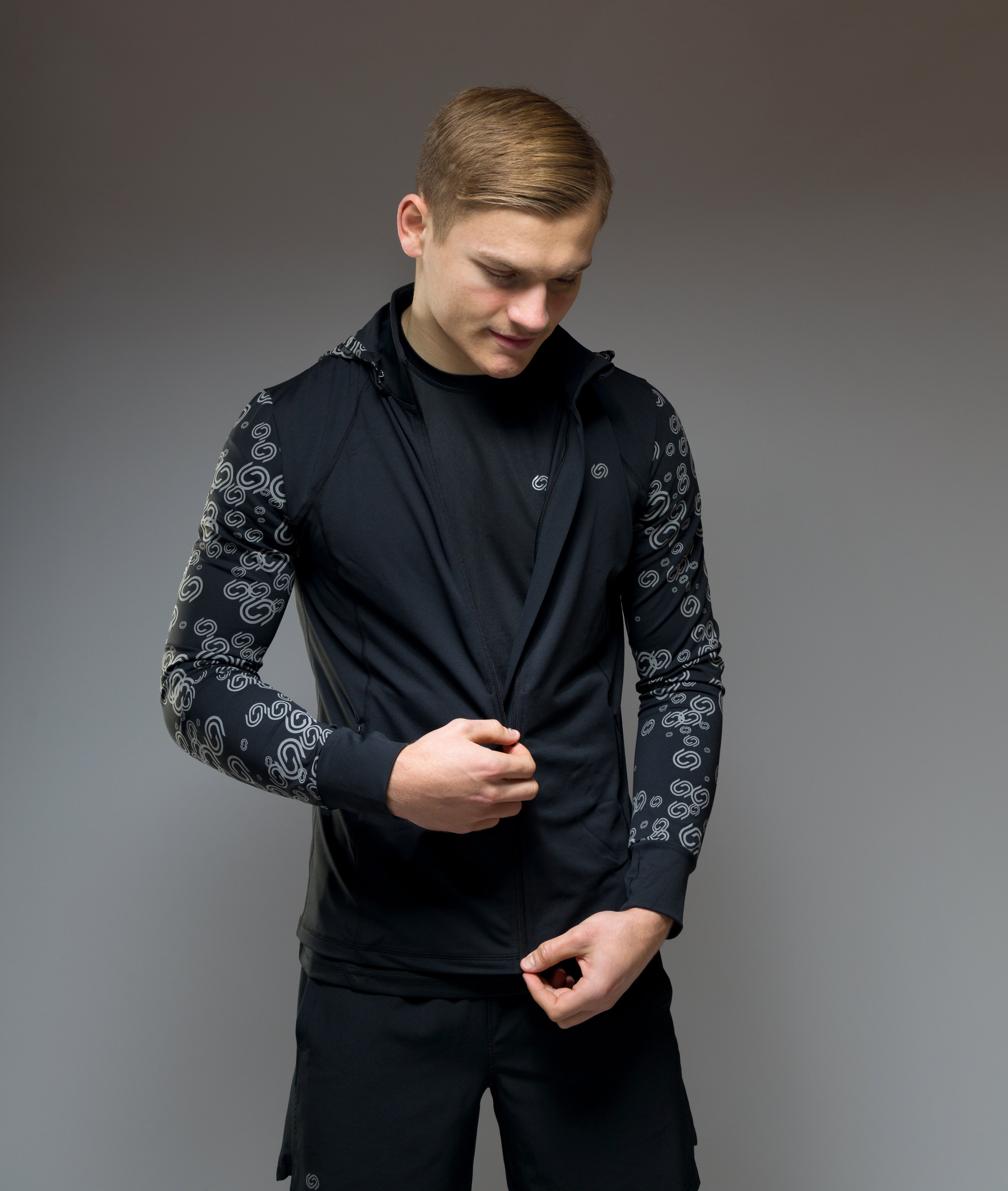 Black DBS Reflective Men's Jacket – Designed By Sports